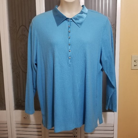 Quacker Factory | Tops | Quacker Factory Ladies New Beautiful Topblouse ...